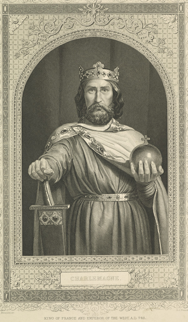 Charlemagne (Carolus Magnus), 742 - 814. Emperor of the West or of ...