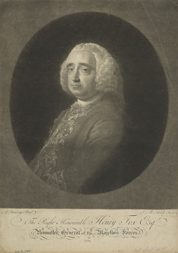 Henry Fox, 1st Lord Holland, 1705 - 1774. Statesmen by James McArdell ...
