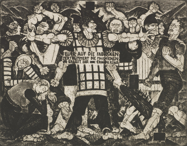 Plate XI from the 'General Ludd' Portfolio by Bela Uitz | National ...