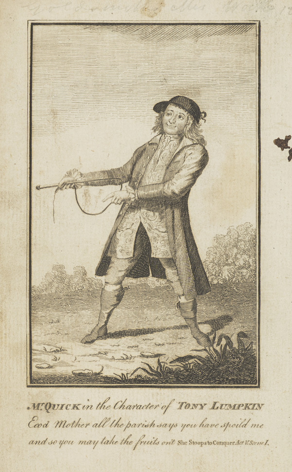 John Quick, 1748 - 1831, actor, in the character of Tony Lumpkin ...