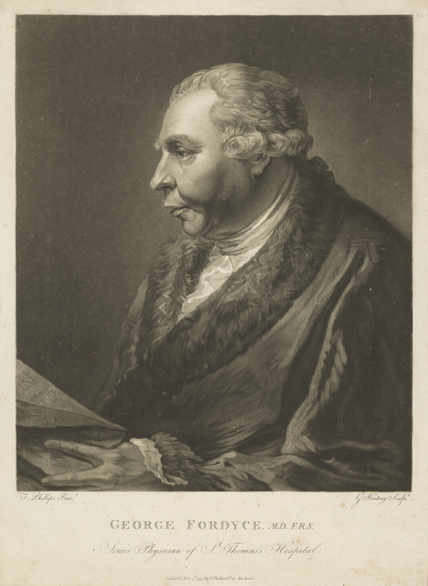 George Fordyce, 1736 - 1802. Physician by George Keating | National ...