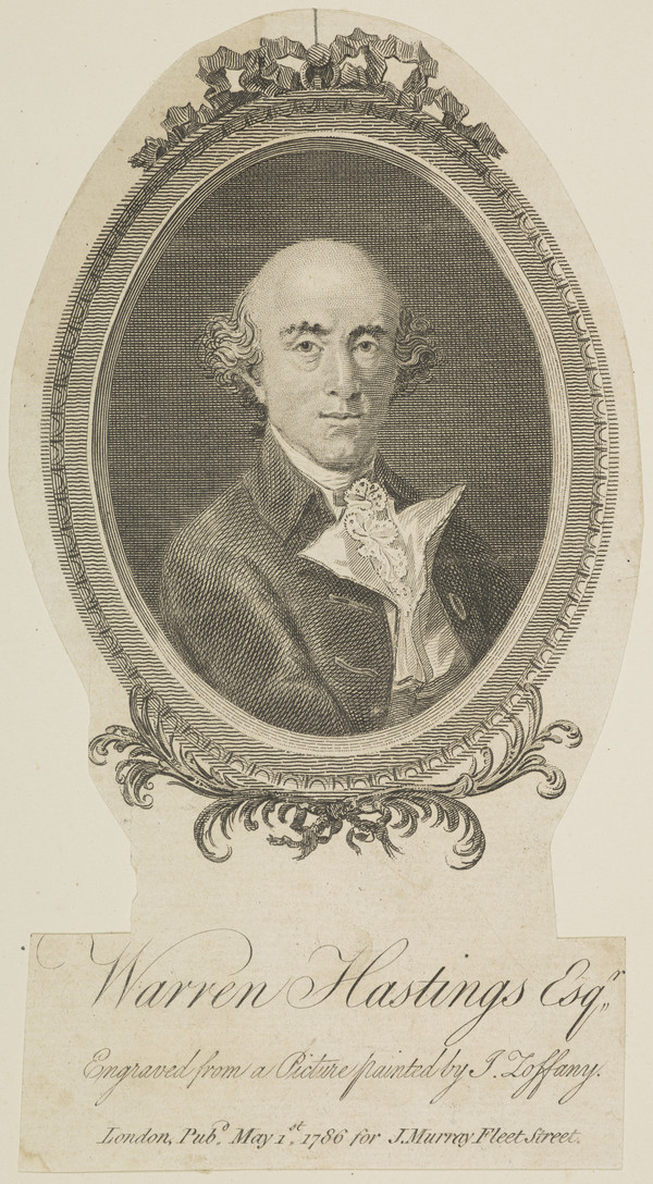 The Right Honourable Warren Hastings, 1732 - 1818. Governor-general of ...