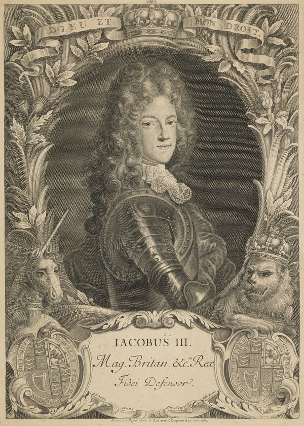 Prince James Francis Edward Stuart, 1688 - 1766. Son of James VII and ...