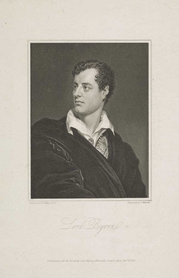 George Gordon, 6th Lord Byron, 1788 - 1824. Poet by Charles Turner ...