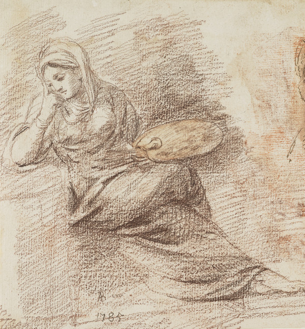 Female Figure Seated with a Palette by Alexander Runciman | National ...
