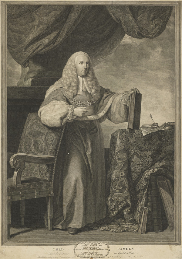Charles Pratt, 1st Earl of Camden, 1714 - 1794. Lord Chancellor by ...