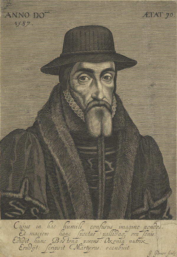 John Foxe, 1516 - 1587. Martyrologist by George Glover | National ...