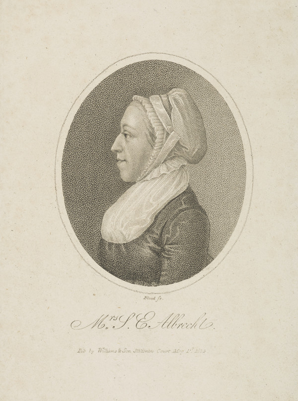 Sophia Elizabeth Albrecht (née Burgmann), 1767 - 1814. Wife of ...