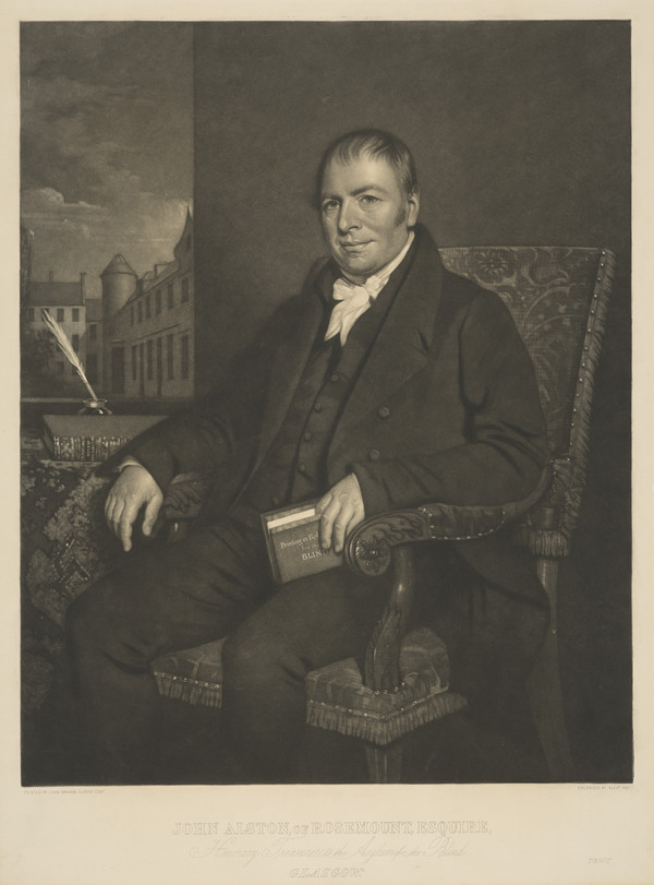 John Alston of Rosemount, 1778 - 1846. Hon. Treasurer of the Glasgow ...
