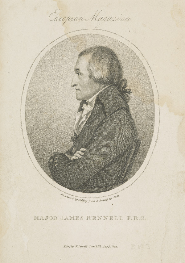 James Rennell, 1742 - 1830. Major in the East Company by W. Ridley ...