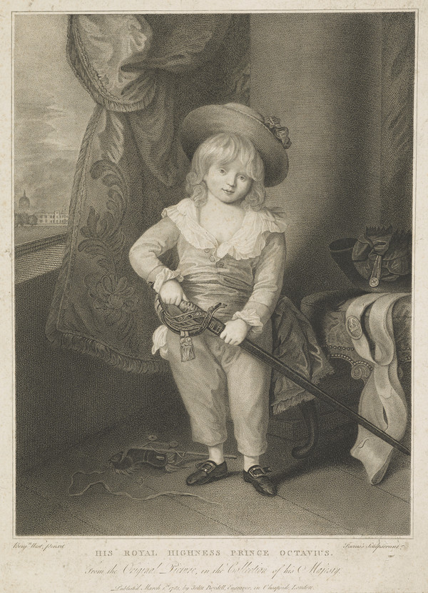 Prince Octavius, 1779 - 1783. 8th son of George III by Sir Robert ...