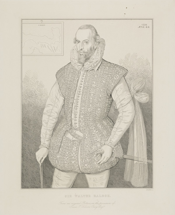 Sir Walter Raleigh, c 1552 - 1618. Naval commander by Robert Charles ...