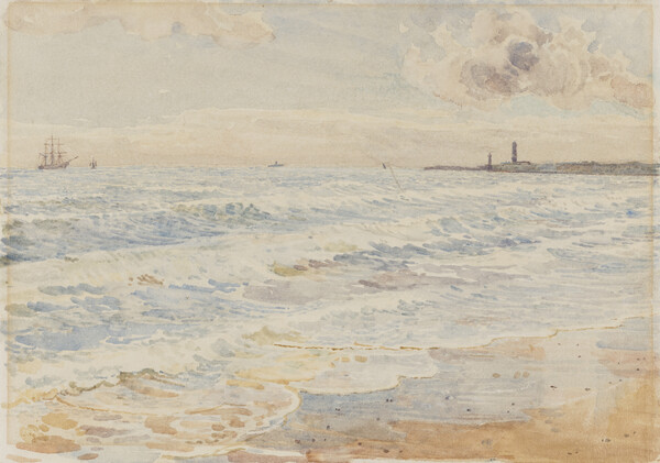 Seascape, possibly the Moray coast by George Wilson | National ...