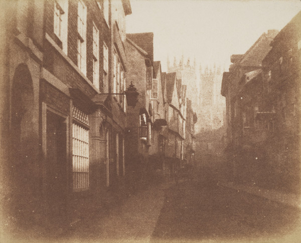 York, a view looking up Low Petergate towards the Minster by John Muir ...