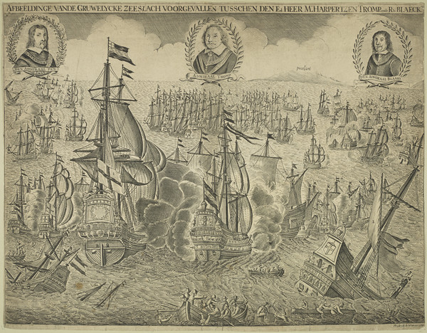 Admiral Robert Blake, 1599 - 1657 (with Admirals Penn and van Tromp at ...