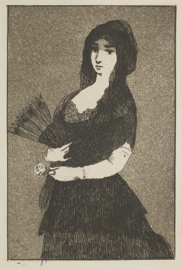 Fleur Exotique [Woman in a Mantilla] by Edouard Manet | National ...