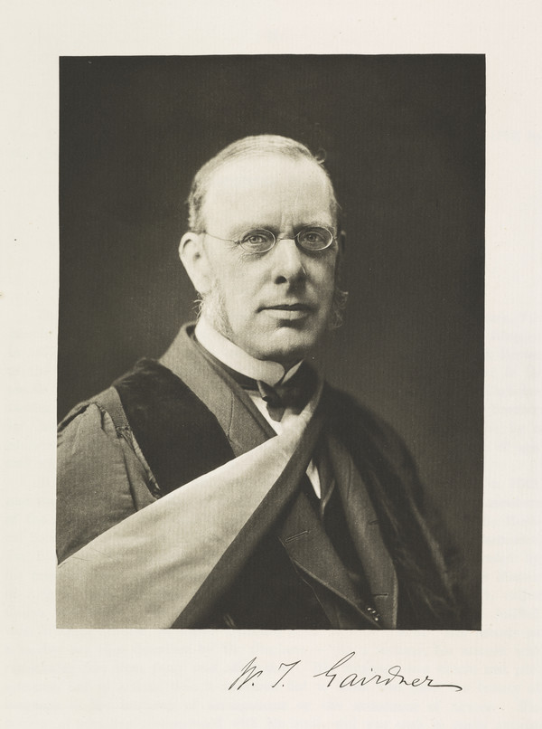 William Tennant Gairdner, M.D., LL.D., Professor of Practice of ...