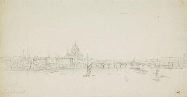 The Thames with St Paul's and Waterloo Bridge by Alexander Nasmyth ...