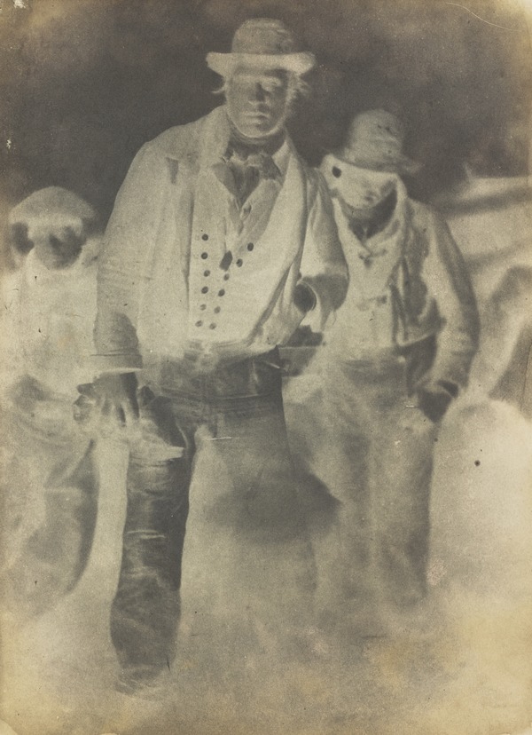 Group of unknown men, possibly William Ramsay, Alexander Rutherford and ...