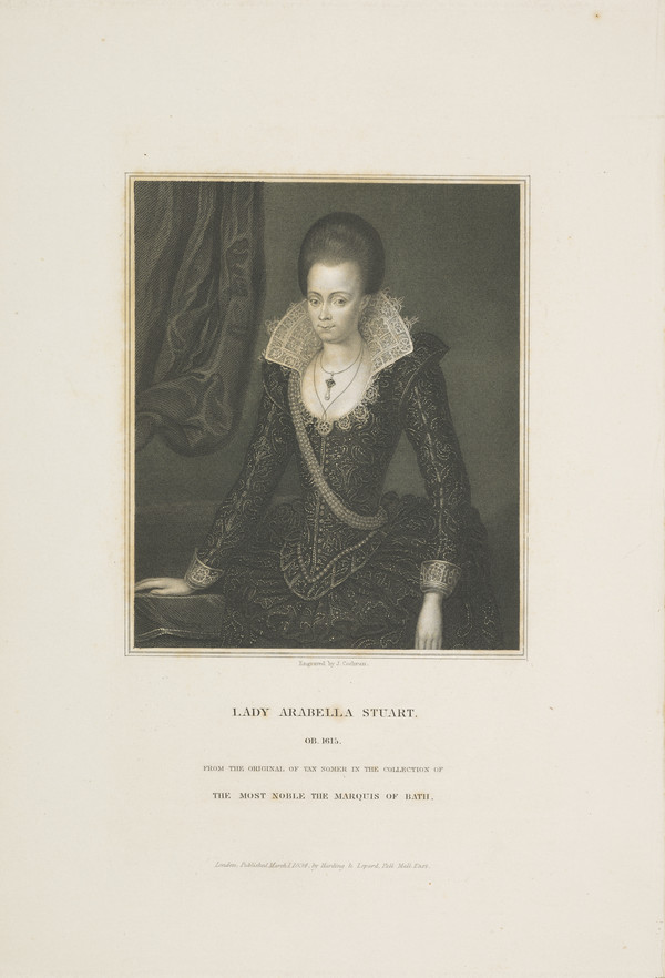 Lady Arabella Stuart, c 1577 - 1615. Only daughter of the 6th Earl of ...