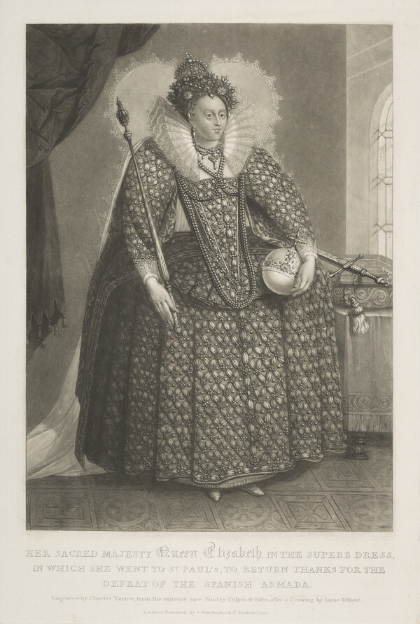 Elizabeth, Queen of England, 1533 - 1603. Reigned 1558 - 1603 by ...