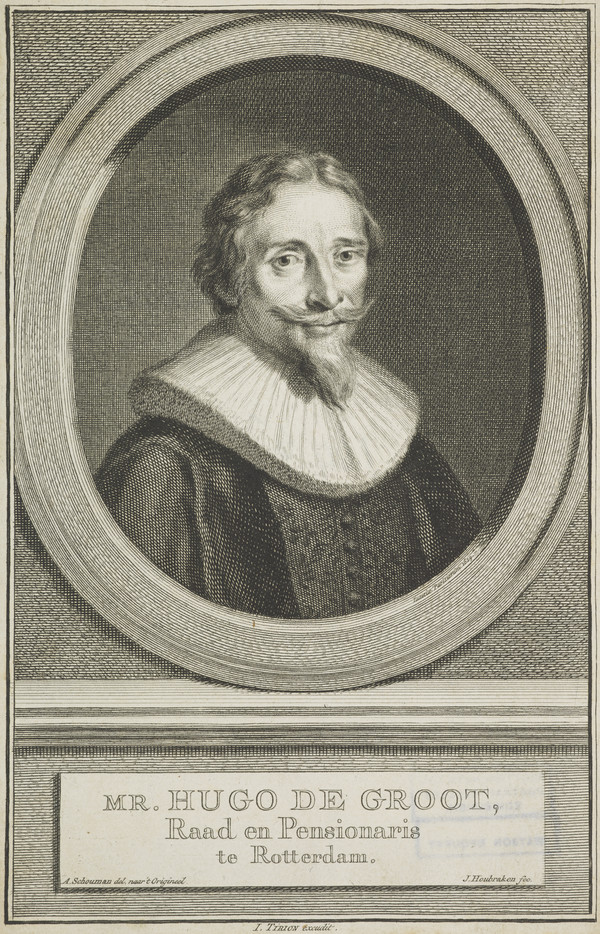 Hugo Grotius (or De Groot), 1583 - 1645. Dutch scholar and statesman ...