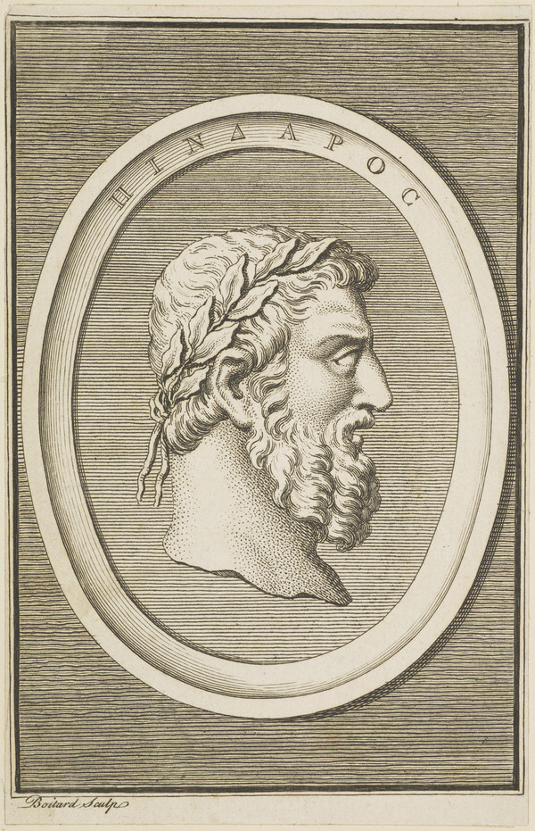 Pindar, 540 - 485 BC. Greek lyric poet by Louis-Philippe Boitard ...