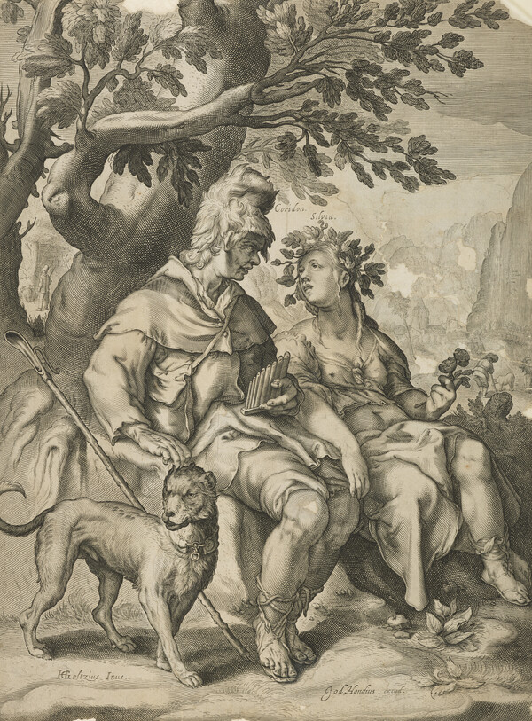 Corydon and Silvia by Jacob Matham and Adriaen Jacobz Matham | National ...