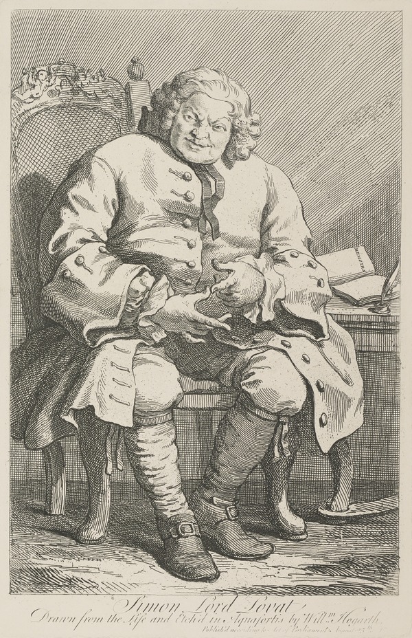 Simon Fraser, Lord Lovat, c 1667 - 1747. Jacobite by William Hogarth | National Galleries of ...