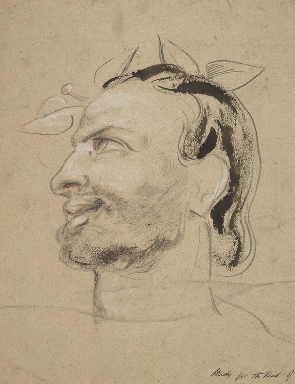 Study for the head of Anacreon, for the Picture of 'Tybarites, or ...