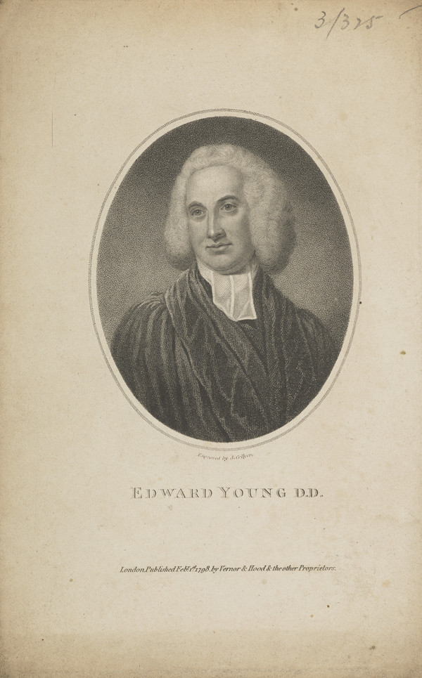 Edward Young, 1683 - 1765. Poet and chaplain by Joseph Collyer ...