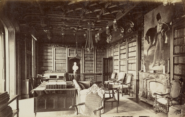 Abbotsford, the Library by James Valentine | National Galleries of Scotland