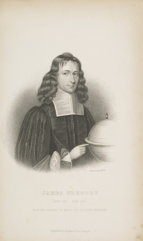 Professor James Gregory, 1638 - 1675. Mathematician by W. Holl ...