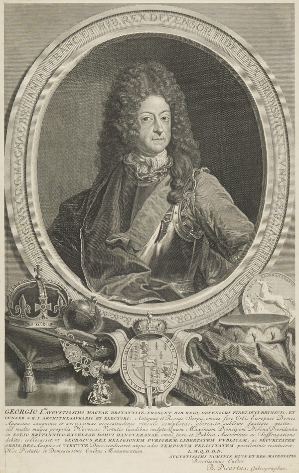 George I, 1660 - 1727. Reigned 1714 - 1727 by Bernard Picart | National ...