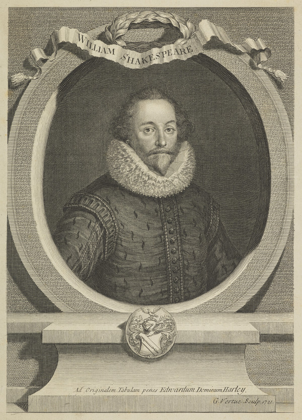 William Shakespeare, 1564 - 1616. Poet and dramatist by George Vertue ...