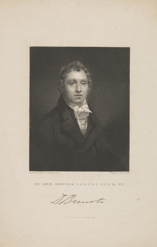 Sir David Brewster, 1781 - 1868. Natural philosopher by William Holl ...