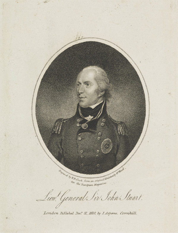 Sir John Stuart, 1759 - 1815. General by Henry Richard Cook | National ...