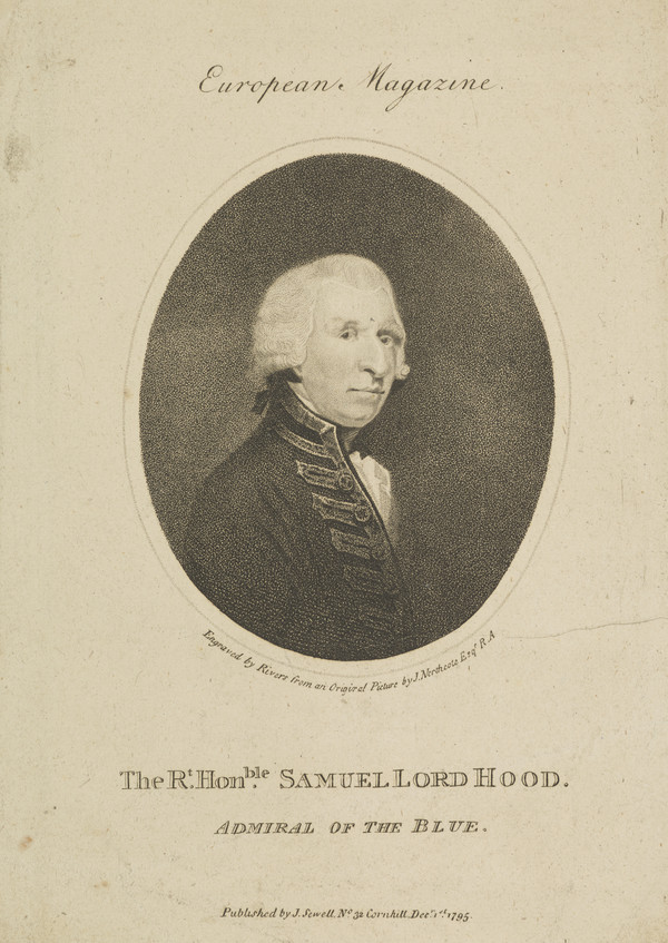 Samuel Hood, 1st Viscount Hood, 1724 - 1816. Admiral by Rivers ...