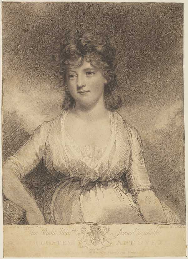 Jane Elizabeth Coke, Viscountess Andover, d. 1863. Wife of Charles ...