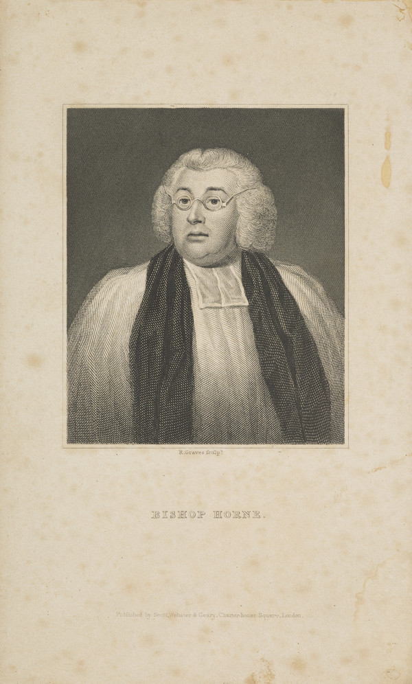 George Horne, 1730 - 1792. Bishop of Norwich by Robert Graves ...