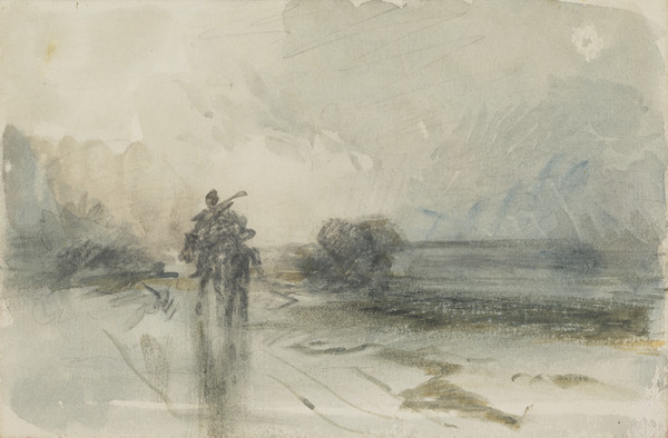 Figures on Horseback in a Landscape by Samuel Bough | National ...