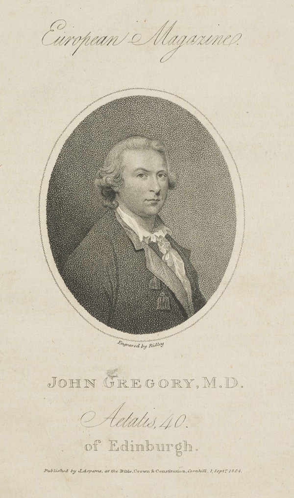 Professor John Gregory, 1724 - 1773 by W. Ridley | National Galleries ...