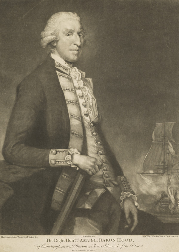 Samuel Hood, 1st Viscount Hood, 1724 - 1816. Admiral | National ...