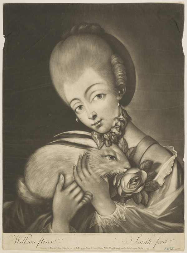 Unknown lady, holding a rabbit by J.R. Smith | National Galleries of ...