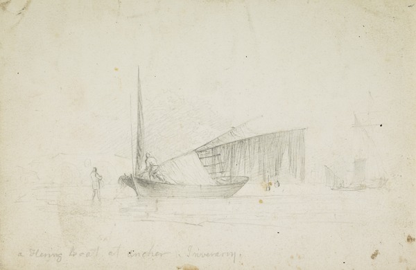 Herring Boats on Loch Fyne, Argyllshire by Alexander Nasmyth | National ...