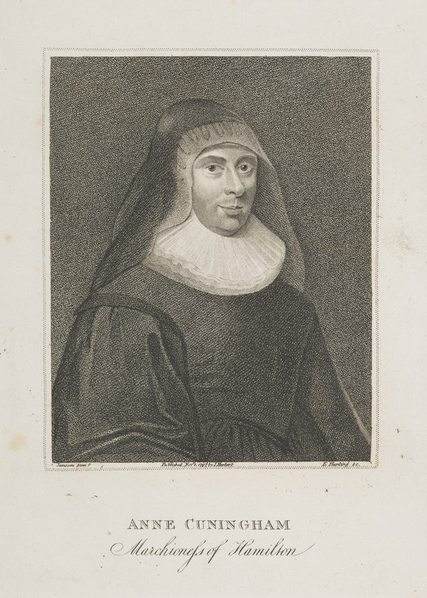 Anne (Cunningham), Marchioness of Hamilton, d. 1640. Wife of the 2nd ...