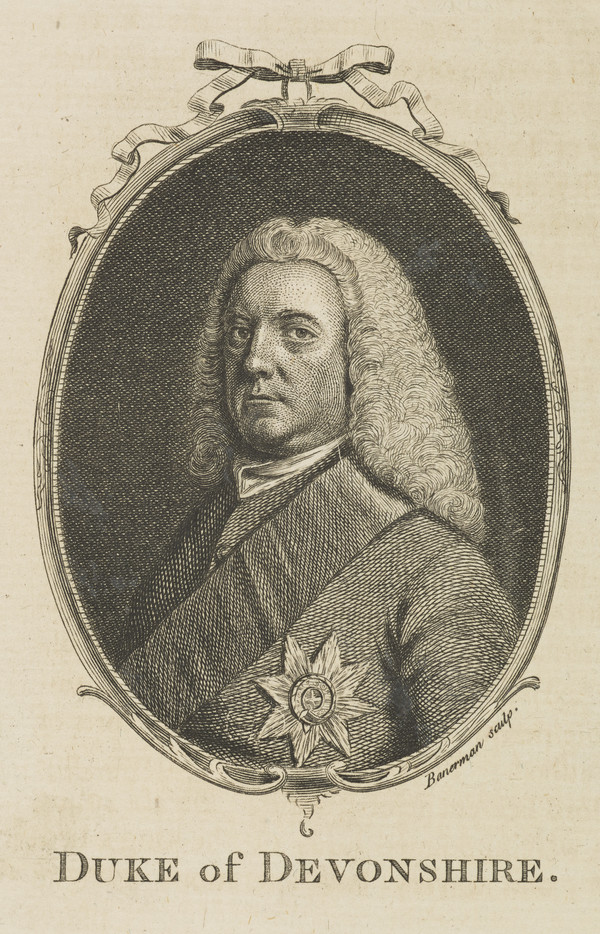 William Cavendish, 3rd Duke of Devonshire, 1698 - 1755. Lord Lieutenant ...