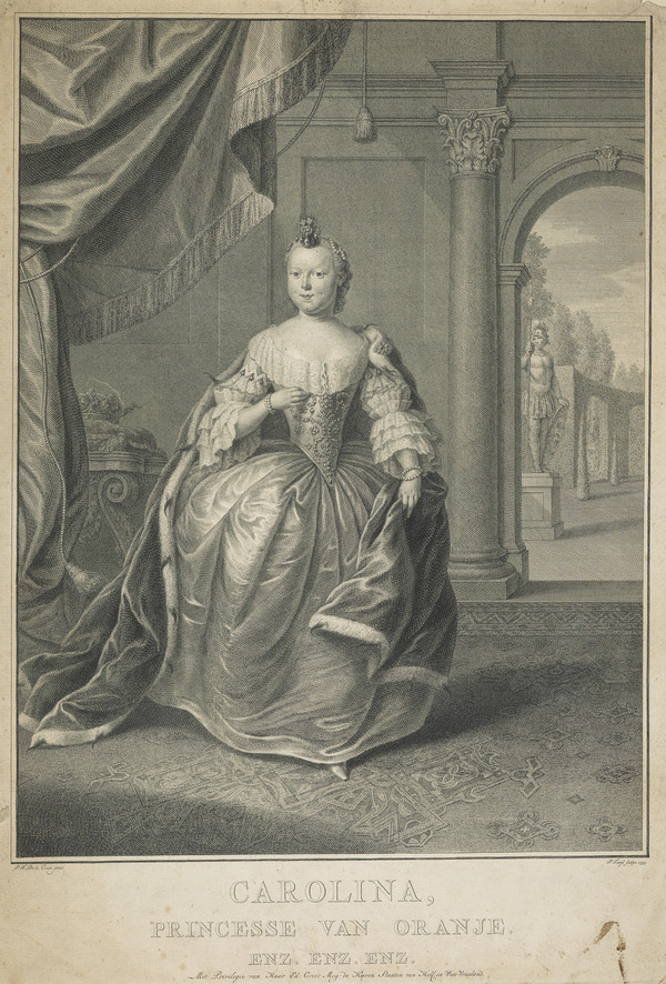 Caroline (Carolina), Princess of Orange-Nassau, 1743 - 1787 by Pieter Tanje | National Galleries ...