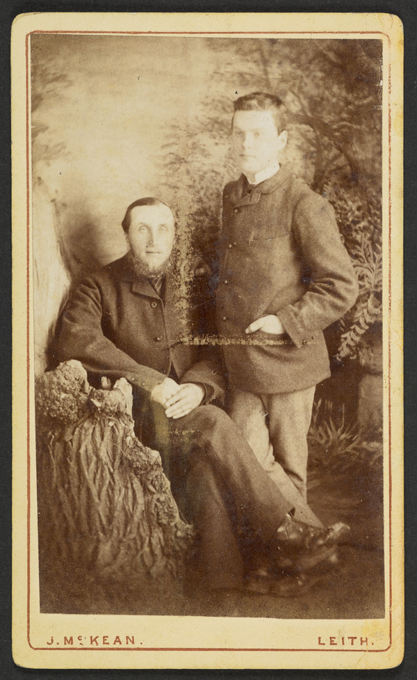Two Unknown Men, One Seated, One Standing by John McKean | National ...