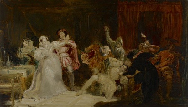 A Study for 'The Murder of David Rizzio' (NG 1677) by Sir William Allan ...